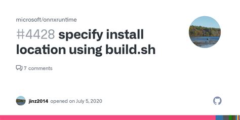 specify install location using build sh · issue 4428 · microsoft