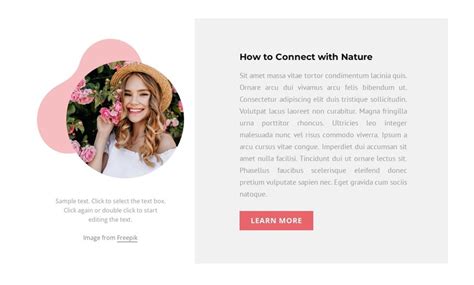 text image and shape html template by nicepage