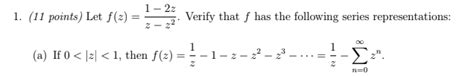 solved 1 22 1 11 points let f x verify that f has the