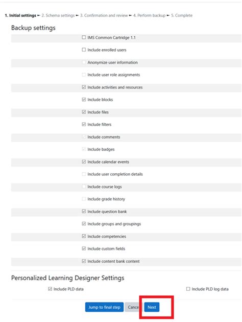 Copying A Moodle Course Site Using Backup And Restore Classic Theme