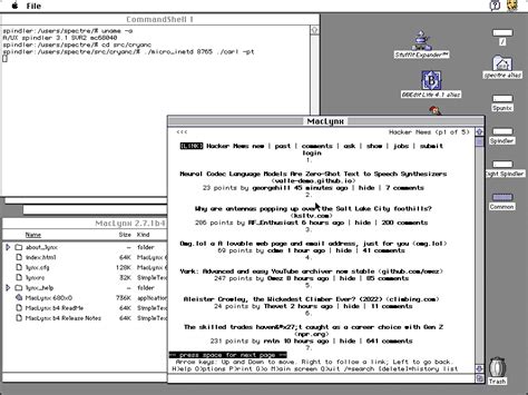 Old Vintage Computing Research MacLynx Beta 4 Now With Scrollbars And