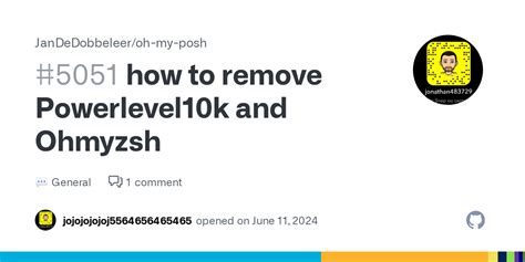 How To Remove Powerlevel10k And Ohmyzsh · Jandedobbeleer Oh My Posh