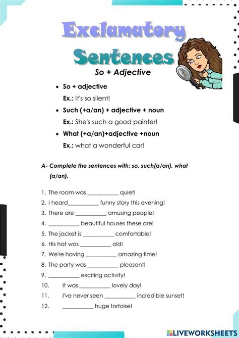 Exclamatory Sentence Worksheet