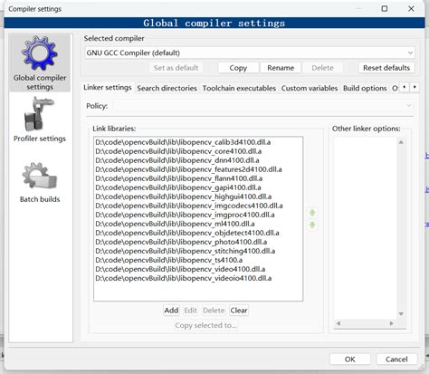 Codeblocks开发opencv程序的基本环境配置codeblocks 2503mingw Setupexe Csdn博客