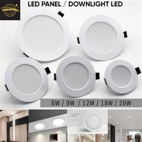 Jual Lampu Led Downlight Led Panel W W W W W Lampu Plafon Led Shopee Indonesia
