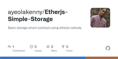Github Ayeolakenny Etherjs Simple Storage Basic Storage Smart