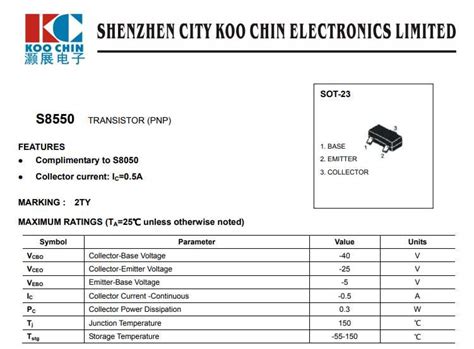 2ty Transistor Datasheet Specifications Pinout And Applications