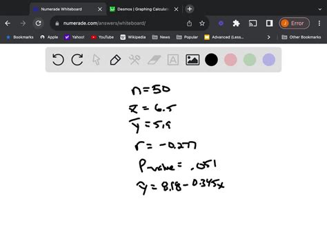 Solvedlet The Predictor Variable X Be The First Variable Given Use