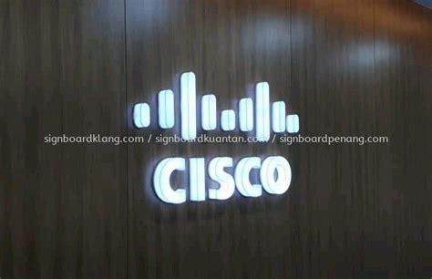Cisco 3d Led Acrylic Box Up Lettering Signage At Kuala Lumpur Penang Malaysia Light Box Led