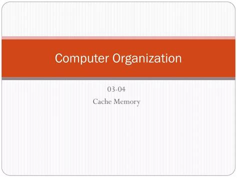 PPT Computer Organization PowerPoint Presentation Free Download ID 4375375
