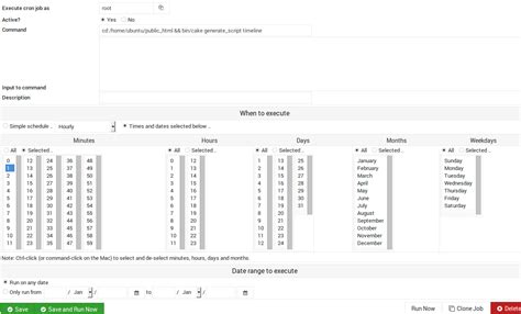 Amazon Ec2 Webmin Cron Not Running Per Minute Stack Overflow