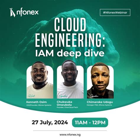 Thrilled To Announce That I Will Be Speaking In A Webinar Titled Cloud Engineering Iam Deep