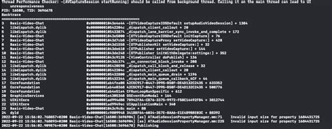 Thread Warning When Initialising Otpublisher · Issue 267 · Opentok