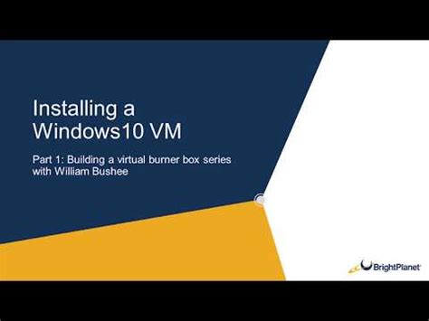 Installing A Windows Virtual Machine YouTube