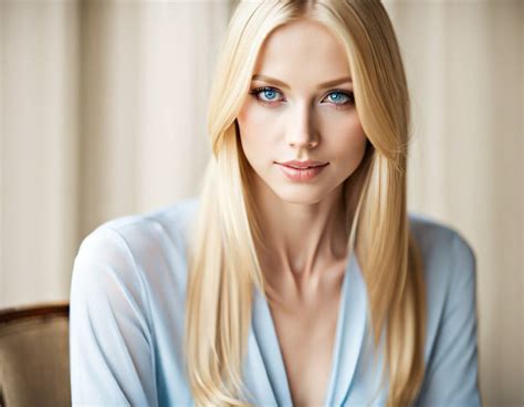Blonde Straight Hair Blue Eyes Smooth Pale Skin By Saviisavagelove33