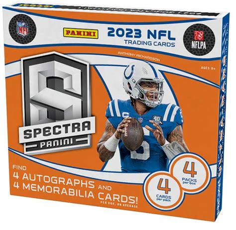2023 Panini Spectra Football Checklist Team Set Lists Box Info