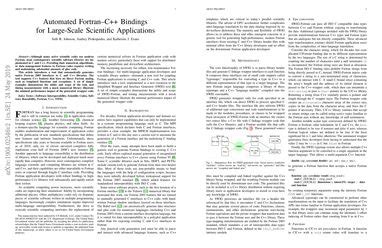 Automated Fortran C Bindings For Large Scale Scientific Applications
