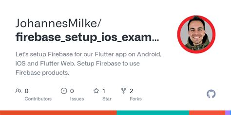 Github Johannesmilkefirebasesetupiosexample Lets Setup Firebase For Our Flutter App On
