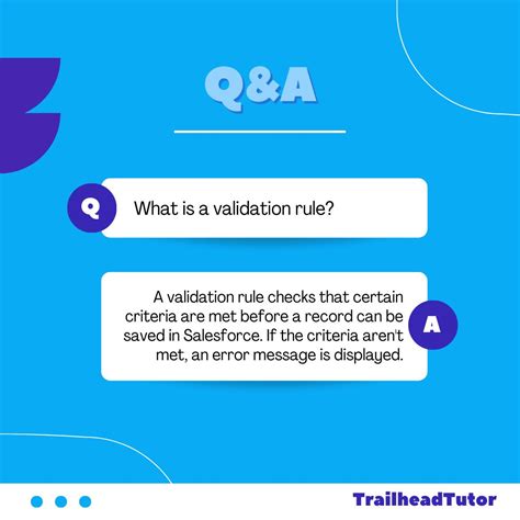 Validation Rules Are A Powerful Tool In Salesforce That Ensure Data Integrity And Accuracy By