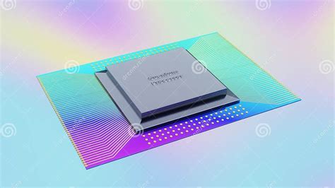 Quantum Processor Concept With Quantum Qubits Circuit Boards In Layers
