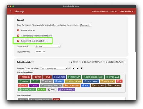 Keyboard Emulation Barcode To Pc