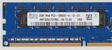Yahooオークション Macpro メモリ Hynix Pc3 10600e 2gb X3枚 計 6g