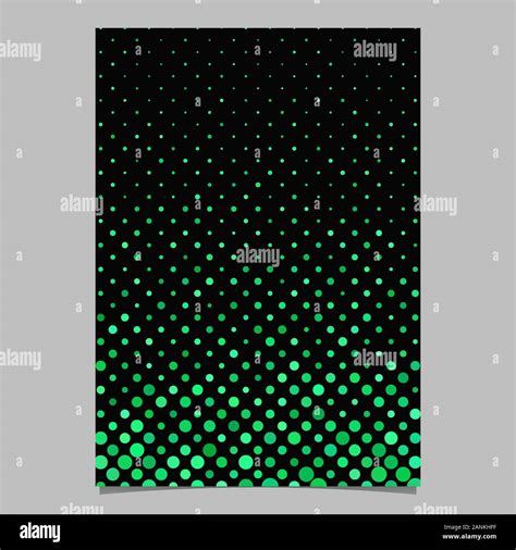 Green Abstract Dot Pattern Brochure Background Vector Stationery Template Design Stock Vector