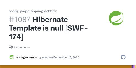 Hibernate Template Is Null Swf Issue Spring Projects Spring Webflow Github