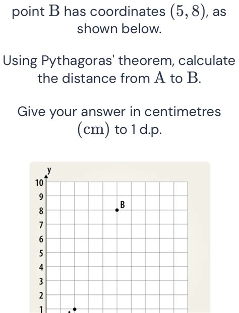 Solved Point B Has Coordinates 58 As Shown Below Using