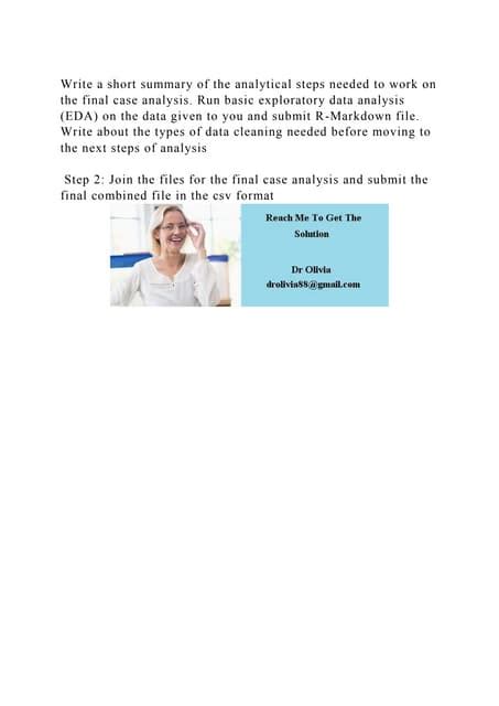 Write A Short Summary Of The Analytical Steps Needed To Work On The Docx Technology And Computing