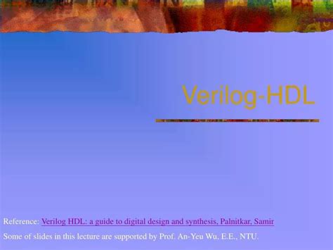 Ppt Verilog Hdl Powerpoint Presentation Free Download Id6057978