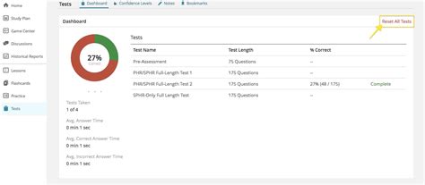 How Do I Reset A Test Benchprep Support Center