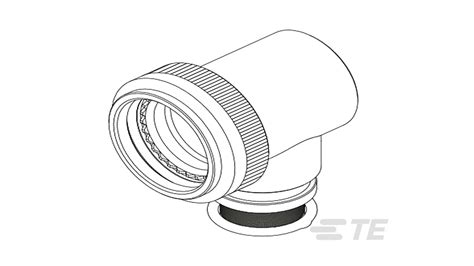 006277 000 Te Connectivity Right Angle Backshell 10 Mm Female Rs