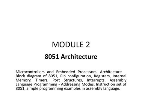 8051 Architecture Pptx