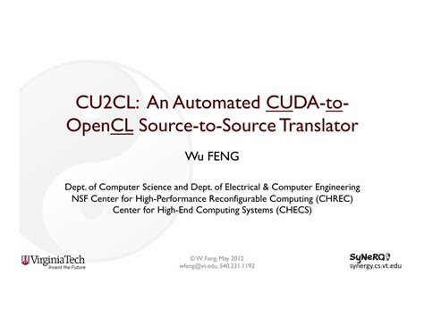 pdf cu2cl an automated cuda to opencl source to …