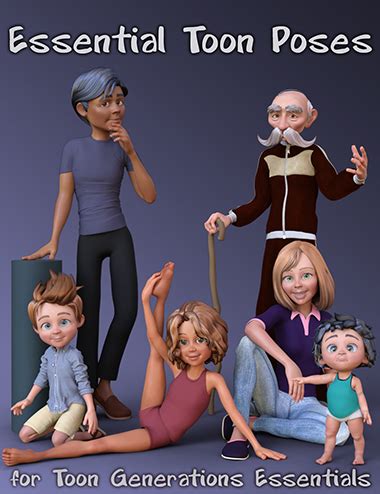 Essential Toon Poses For Genesis Daz D