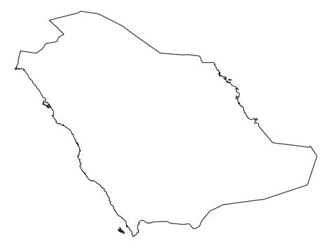 Saudi Arabia Outline Maps