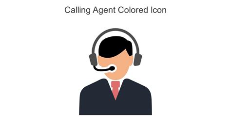 Calling Agent Colored Icon In Powerpoint Pptx Png And Editable Eps Format PPT Presentation