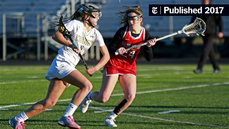 As Concussion Worries Rise Girls Lacrosse Turns To Headgear The New York Times