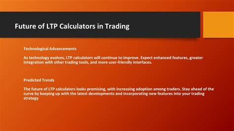 Ppt Enhance Your Trading Precision With The Stock Ltp Calculator Powerpoint Presentation Id