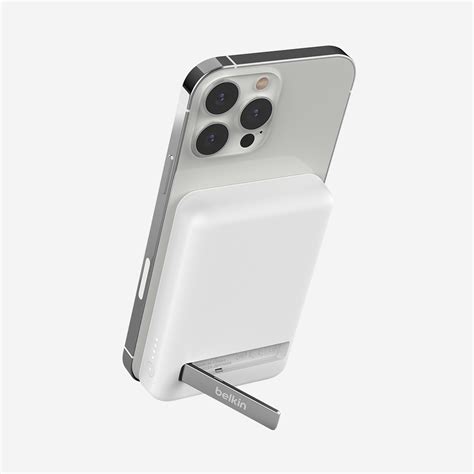 벨킨 5000mah 맥세이프 마그네틱 무선 충전 보조배터리 Bpd004bt 화이트 Belkin Kream