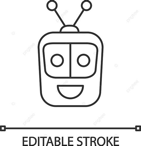 Chatbot Linear Icon Logo Intelligent Smart Vector Logo Intelligent