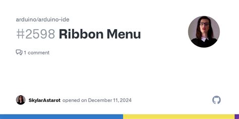 Ribbon Menu · Issue 2598 · Arduinoarduino Ide · Github