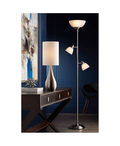 360 Lighting Modern Accent Table Lamp 21 High Brushed Nickel Silver