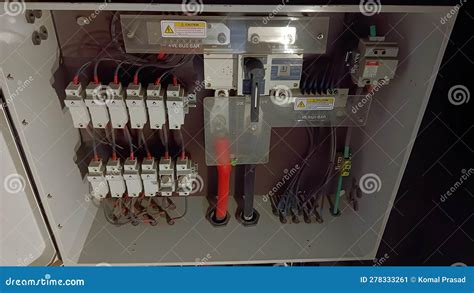 Solar String Combiner Box For Solar 6 Sq Mm Cable Termination Stock Image Image Of Sunshine