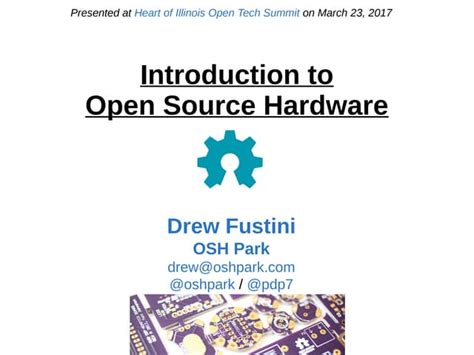 Intro To Open Source Hardware Oshw Ppt