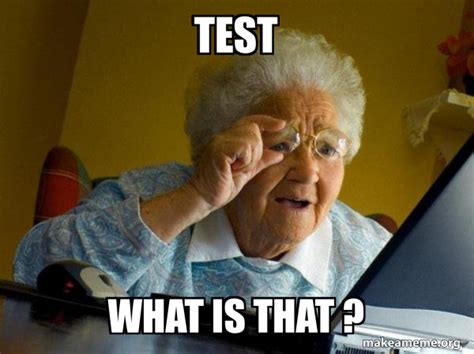 Test What Is That Internet Grandma Meme Generator