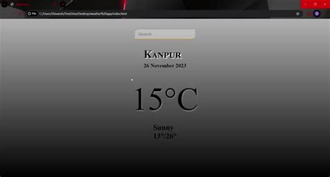 Making A Weather App With Html Css And Javascrpit Shivansh Tiwari