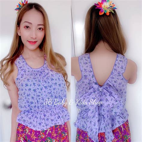 เสื้อพยาบาลคอกลม มีสายคาดเอว เฉพาะเสื้อ Panita Nurse Shop Thaipick