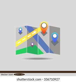 Label On Map Stock Vector Royalty Free Shutterstock